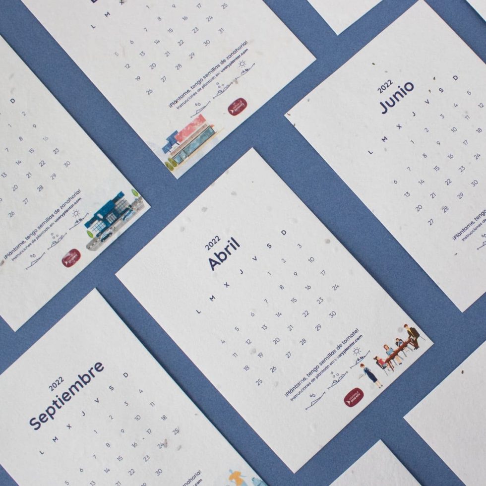 PLANTABLE SEED PAPER CALENDAR - Sheedo Studio