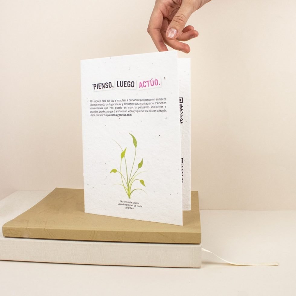 Plantable seed paper for companies - Sheedo Studio